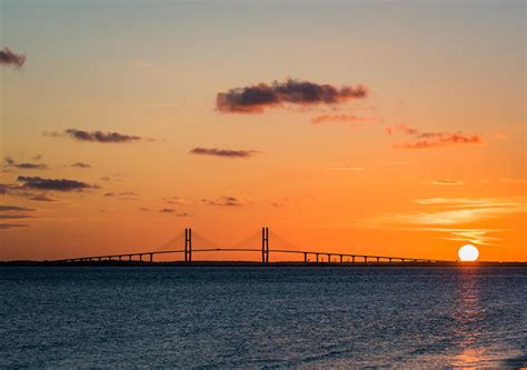 Sidney Lanier Bridge In Golden Isles Georgia Landmark