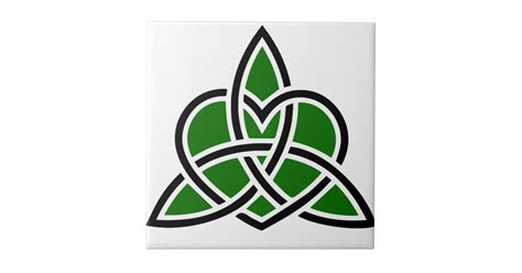 Celtic Valknut Trinity Knot With Interwoven Heart Ceramic Tile Zazzle