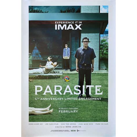 Parasite Movie Poster 27x40 In 2019 R2024 Usa Imax Ds