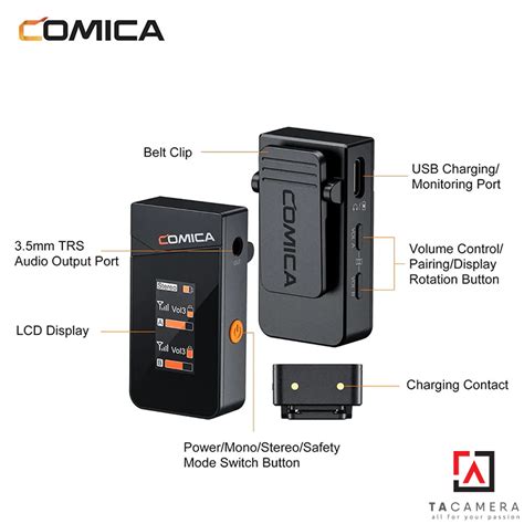 Ta Camera Mic Thu Âm Không Dây Comica Vimo C1 Hãng Sản Xuất Comica