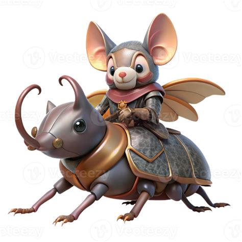 Impressive Modern Wonderful Artistic A Tiny Mouse Riding On The Back Of