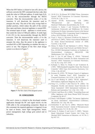 A Microcontroller Framework For PC Based Electrical Appliance Control System PDF
