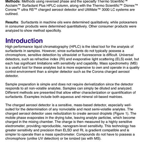 Schematic And Functioning Of Charged Aerosol Detection 1 Download Scientific Diagram