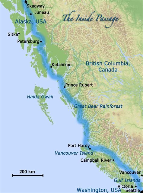 Alaska Inside Passage Route Map At Timothy Yocum Blog