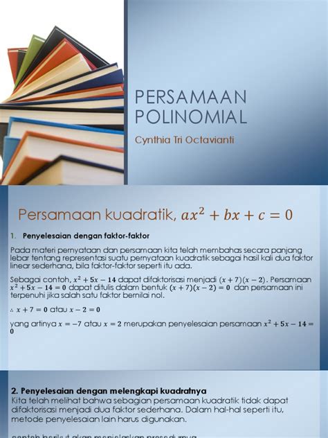 Persamaan Polinomial Pdf