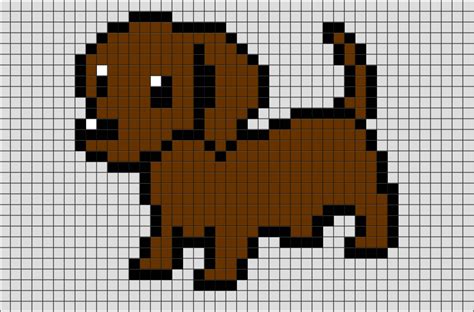 Dog Pixel Art Pixel Art Grid Minecraft Pixel Art Pixel Artanimal Pixel