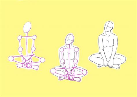 Female Sitting Poses Drawing
