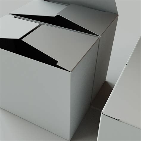 Double Folded Box Package 3d Model 3d Model Cgtrader