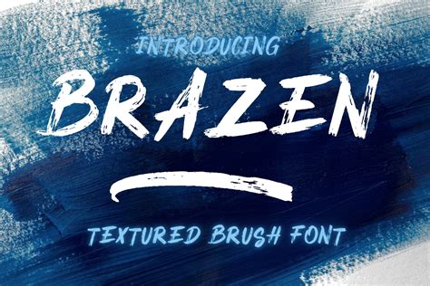Brazen Brush Regular Font Xfontspro