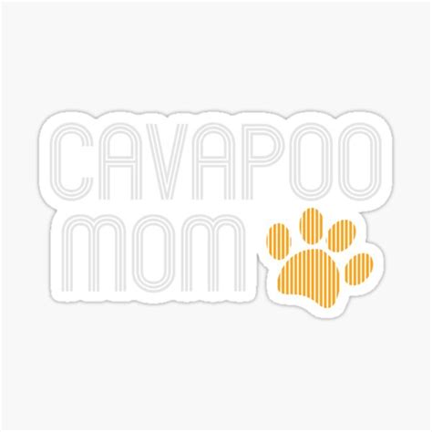 Cavapoo Mom Sticker For Sale By Kindxinn Redbubble