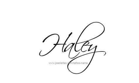 Haley Name Design