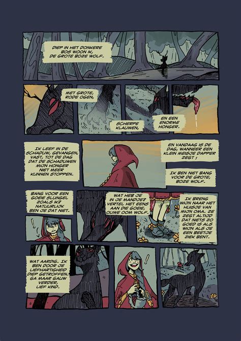 Artstation Comic Little Red Riding Hood Dutch
