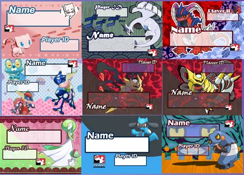 Pokemon Trainer Id Card Pack 1 By Funnyfurby