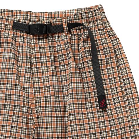 Gramicci Checkered Shell Shorts Brick Check Hhv