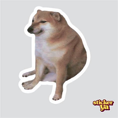 Stiker Sticker Meme Perro Sentado Stickers De Memes Stickerya