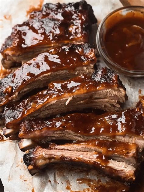 Ultimate Delicious Oven Pork Ribs With Barbecue Sauce