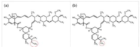 Chemical Structures Of Emamectin Homologues A Emamectin B1a And B