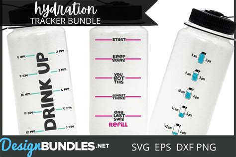 Water Bottle Hydration Tracker Bundle