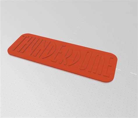 Stl Datei Thunderdome Text Logo Kostenlos・3d Druckbares Objekt Zum