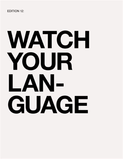 Watch Your Language By Isabelle Truman Side Note