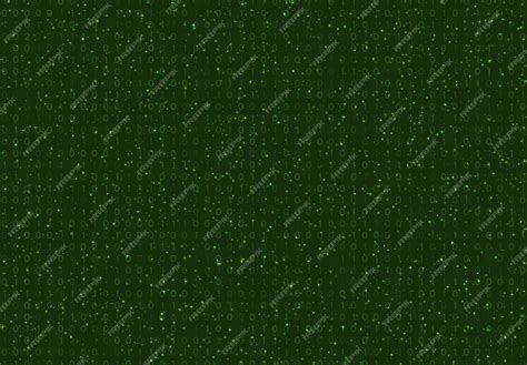 Premium Vector Streaming Binary Code Background Vector Illustration