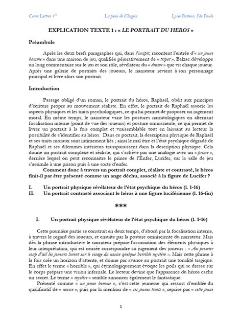 Le Portrait De Raphae L Pdf