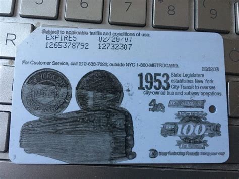 Nyc Mta Metrocards 100 Years Of Motorbuses 1953 Error Eur 1755