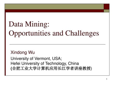 Ppt Data Mining Opportunities And Challenges Powerpoint Presentation