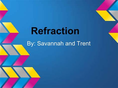 Reflection And Refraction Ppt