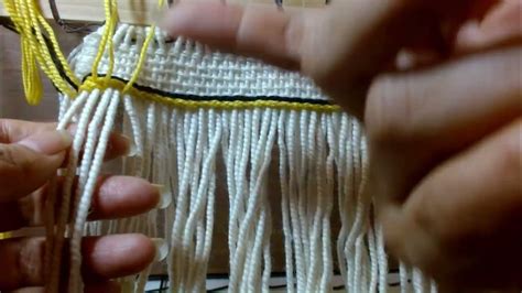 Three Strand Twining Selvage Pattern Yellow Yellow And Second Black