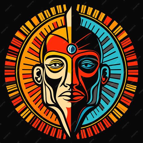 Navigational Symbolism Human Head And Compass Imagery Fusion Premium