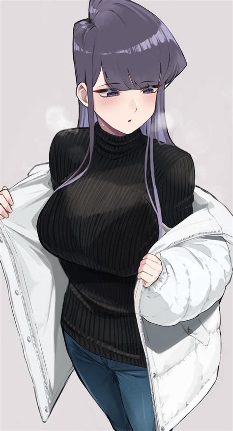 Komi Wearing A Puffy Jacket By 綾タコ Rkomisan