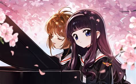 Kinomoto Sakura And Daidouji Tomoyo Cardcaptor Sakura Drawn By