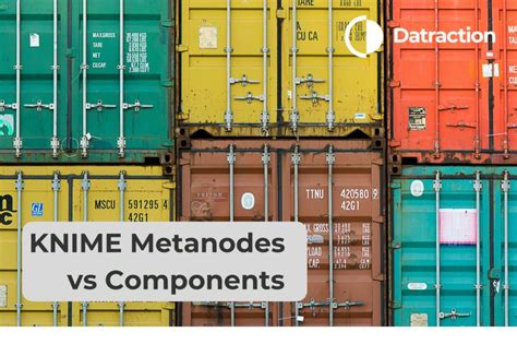 Datraction On Linkedin Benefits Of Knime Metanodes Vs Components