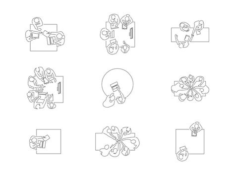People Using Technology Collection Premium Vector