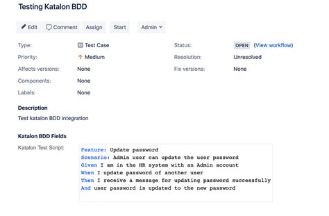 Integration Of Jira With Katalon For Using Cucumber Bdd Bugs Report