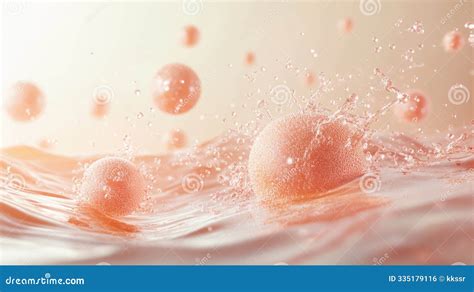 Nano Technology Skincare Visual Representation Of Nanoparticles In