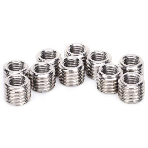 2024 10pcs Repair Nut Stainless Steel Sleeve Bushing Screw Slotted