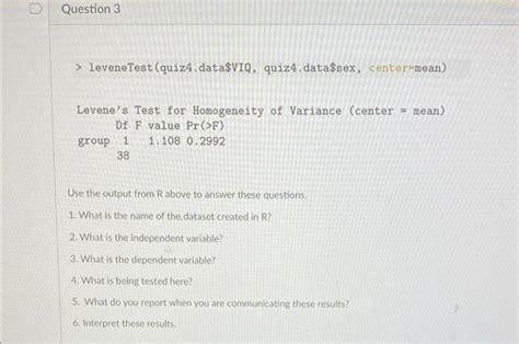 U Question 3 Levenetest Quiz4dataviq Quiz4