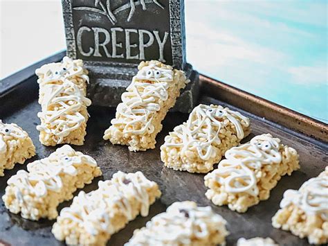 Halloween Mummy Rice Krispies Treats Suburban Simplicity