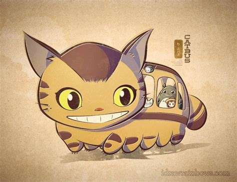 Cat Bus Тоторо Мой сосед тоторо Рисунки малышей