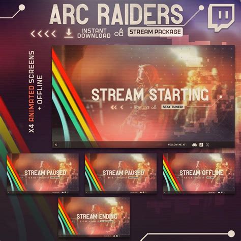 Arc Raiders Stream Overlay Intermission Chatting Screens Webcam