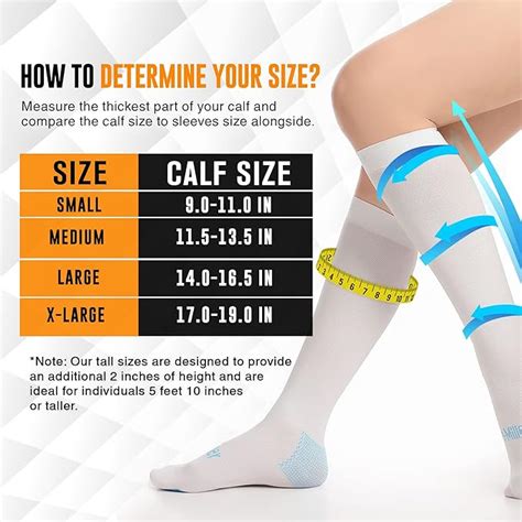 Compression Socks Size Chart Choose The Right Size Doc Miller