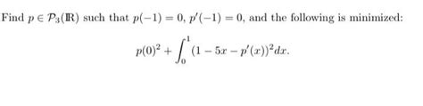 Solved Find P∈p3r Such That P−10p′−10 And The