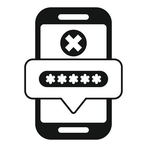 Smartphone Showing Wrong Password Notification Icon 49555068 Vector Art At Vecteezy