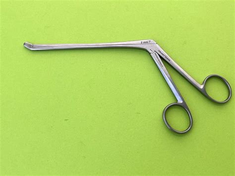 V Mueller Surgical 5 1 2 Spinal Peapod Rongeur Angled Up 2mm X 6mm J