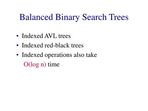 ppt balanced binary search trees powerpoint presentation free