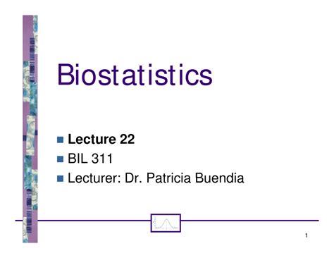Anova And Multiple Regression In Biostatistics Bil 311 Docsity