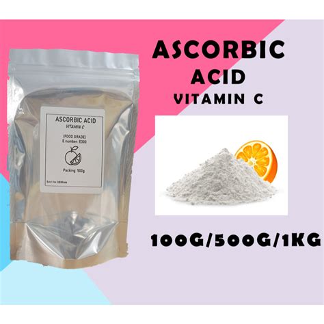 Ascorbic Acid Powder Vitamin C Pure Powder 維他命c Shopee Singapore