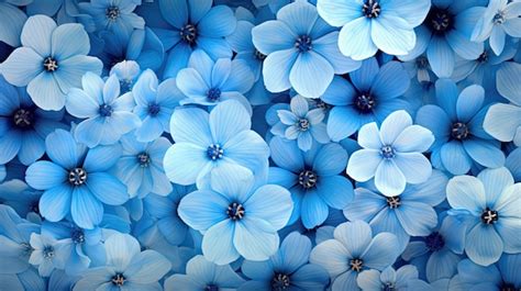 Premium Photo Spring Blue Flowers Background